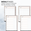Life Planner | Undated | Portrait | Monthly, Weekly, Daily – The Life ...
