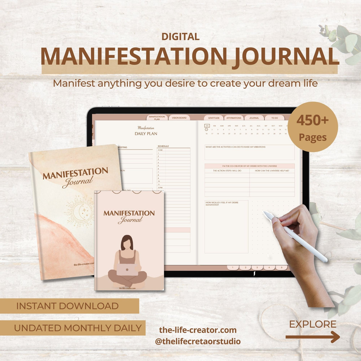 Manifestation Journal | Manifesting Planner – The Life Creator