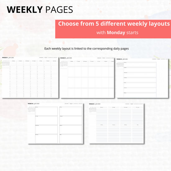 2022 2023 Life Planner | Landscape | Monthly Weekly Daily – The Life ...