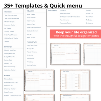 Undated Life Planner | Landscape | Monthly, Weekly, Daily – The Life ...