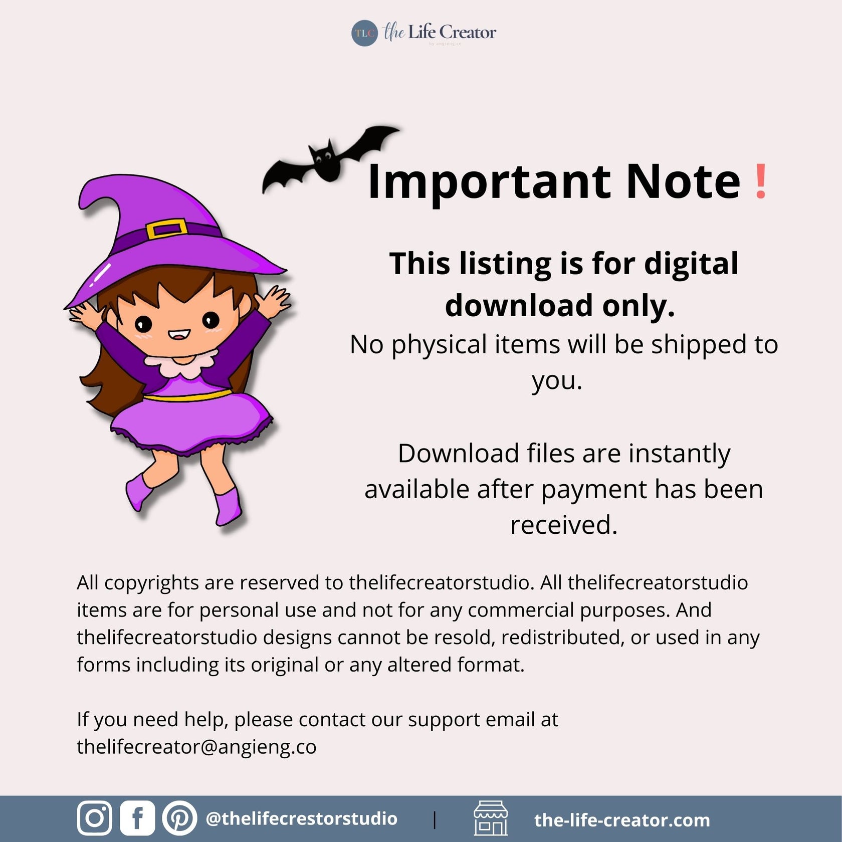 Halloween Digital Stickers Pack – The Life Creator